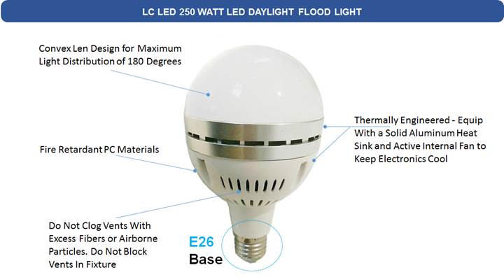 LC LED 40W LED Bulb Daylight 200W-250W Growth Bulb